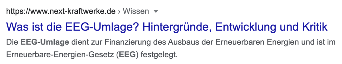 Google Snippet Optimierung: Wie man seine Snippets schreibt